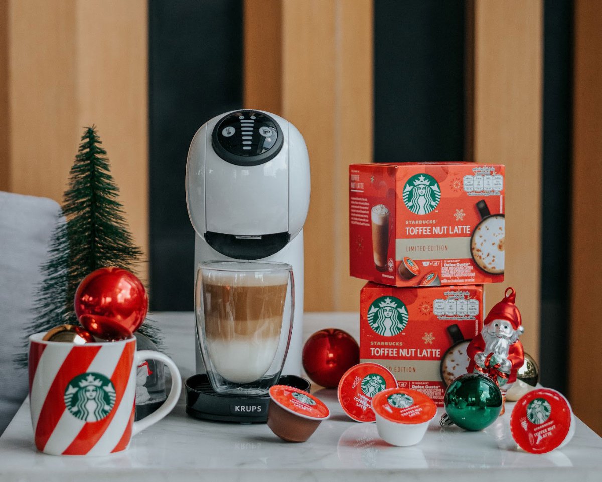 Starbucks Toffee Nut Latte & NESCAFE Dolce Gusto Machine | KANT Starbucks Toffee Nut Latte & NESCAFE Dolce Gusto Machine | KANT